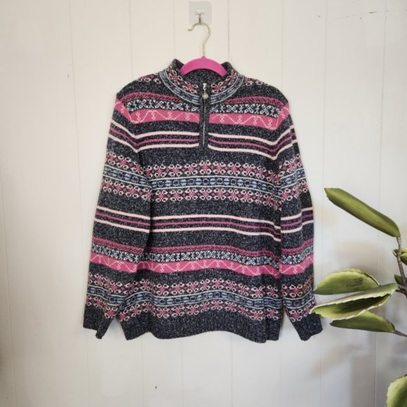Vintage | Sweaters | Vintage 9s Northern Reflections Mock Neck Fair ...